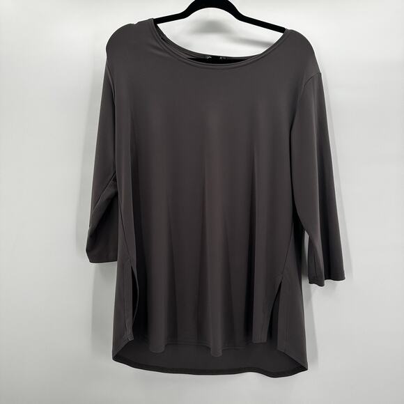 Sympli | Tops | Sympli Tunic Top Womens 4 Grey Lagenlook Minimalist ...